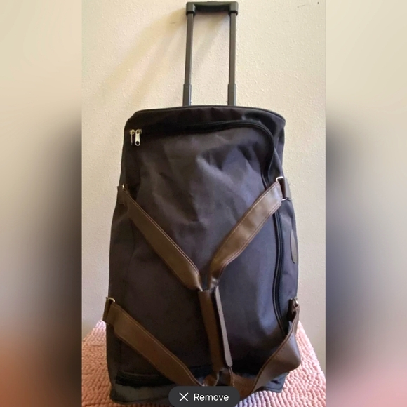 Bella Russo | Bags | Bella Russo Canvas Oxford Rolling 2 Duffel Bag ...